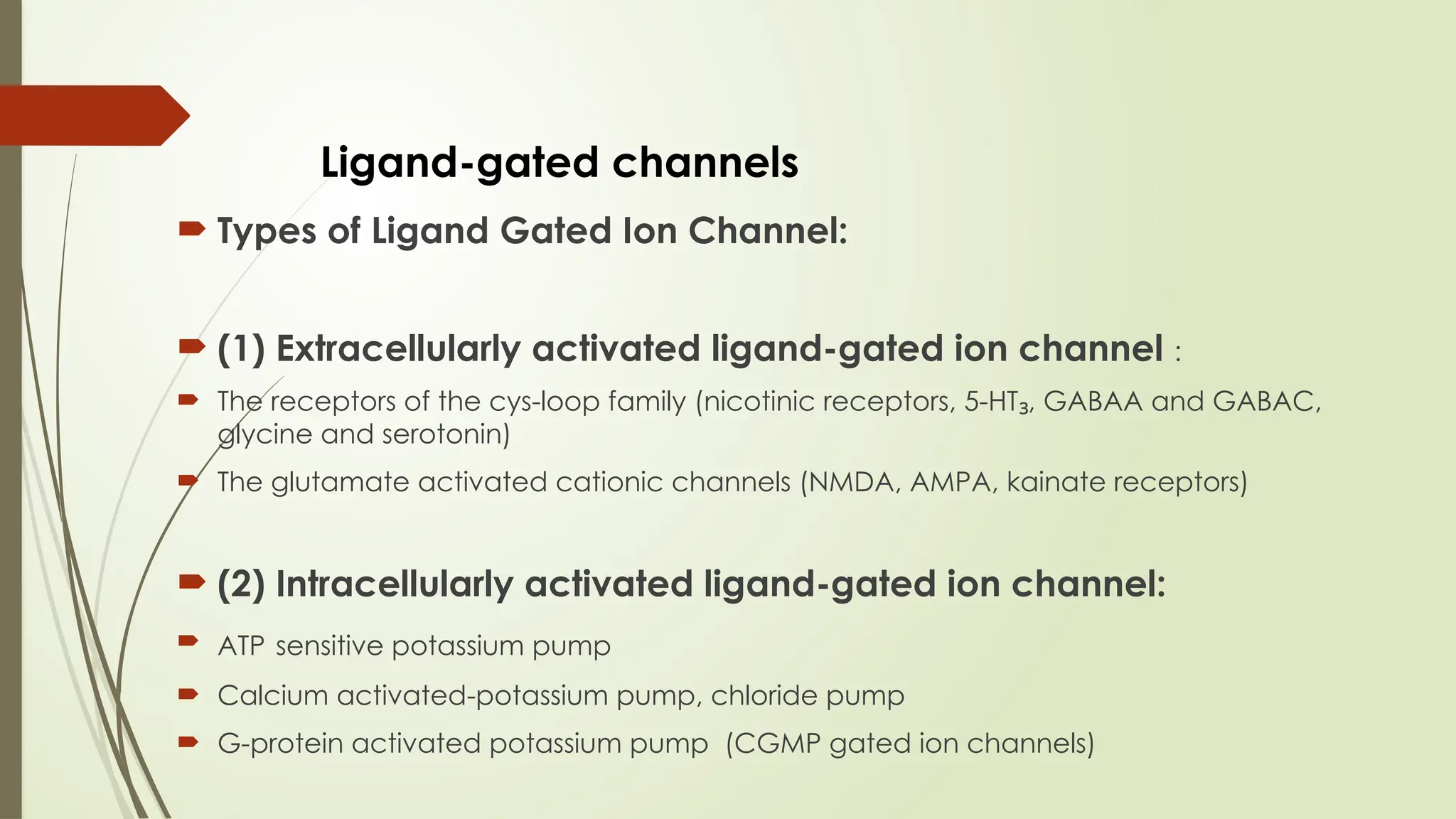 Ion-channel-linked receptors ........... | PPTX
