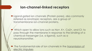 Ion-channel-linked receptors ........... | PPTX