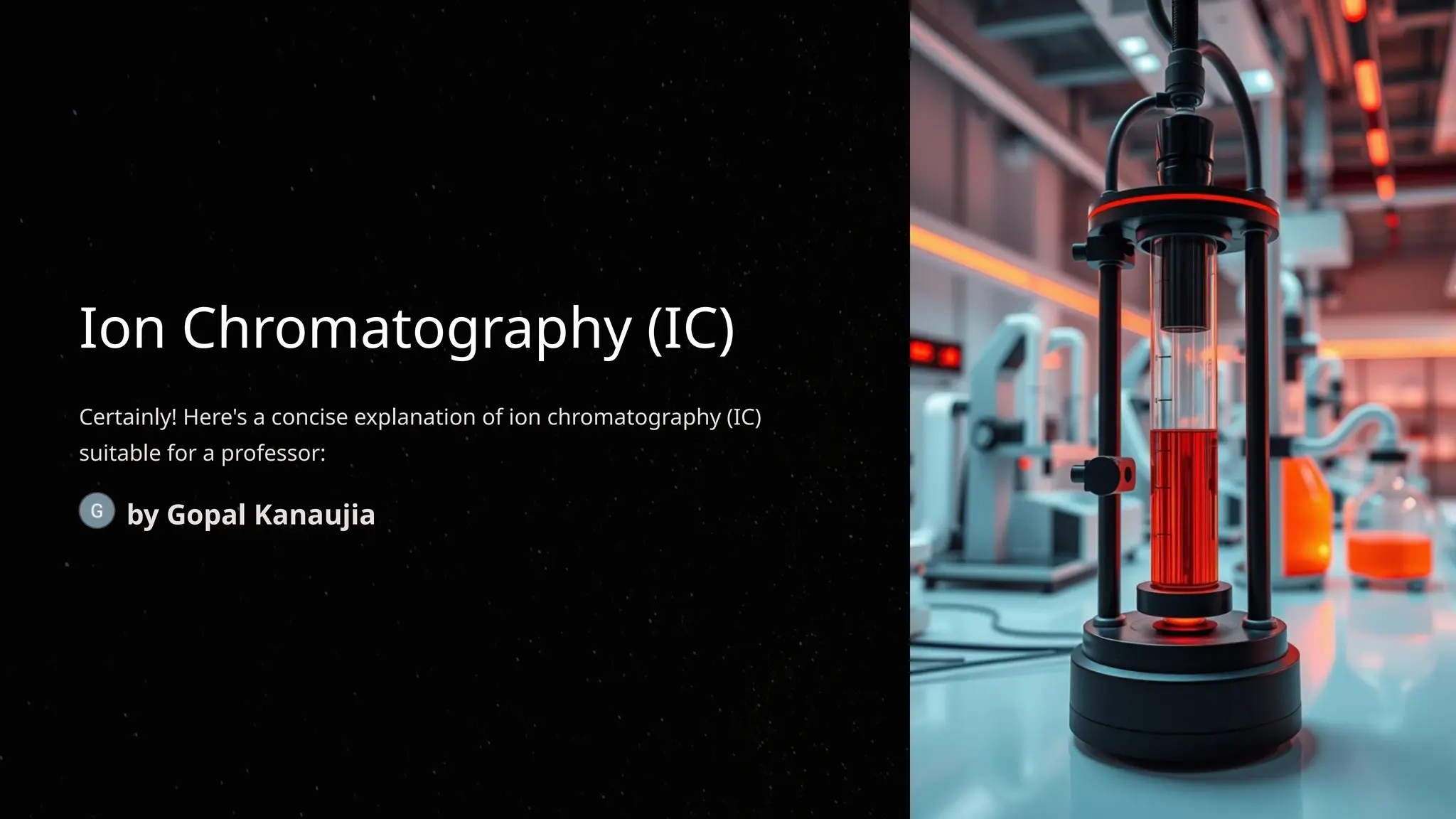 Ion-Chromatography-IC.pptx ion chromatography ppt | PPT
