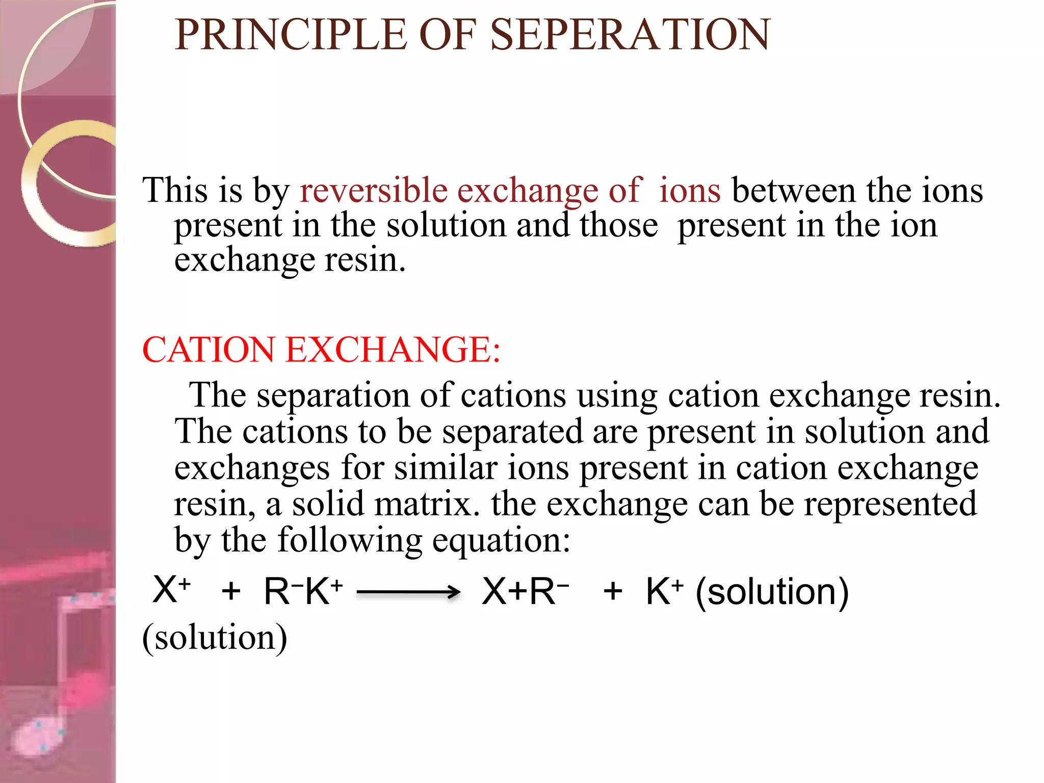 Ion exchange chromatography | PDF