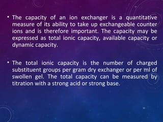 Ion exchange chromatography - by Shree | PPT
