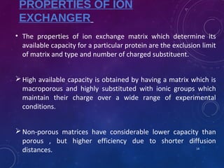 Ion exchange chromatography - by Shree | PPT