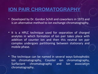 Ion exchange chromatography - by Shree | PPT