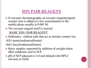 Ion-pair chromatography .pptx