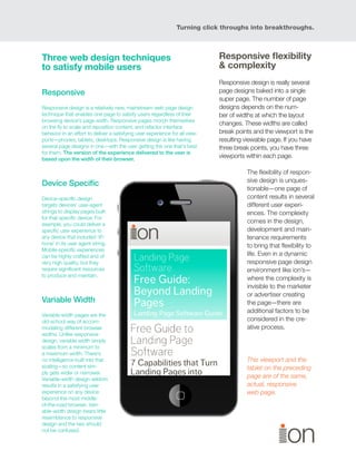 Responsive Design for Landing Pages | PDF