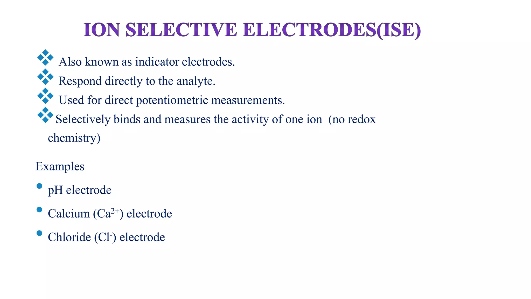 Ion selective electrode (hw)85 | PPTX