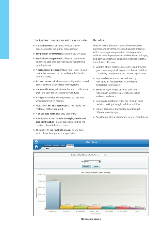 ERP Texttile Solution-TCSiON | PDF
