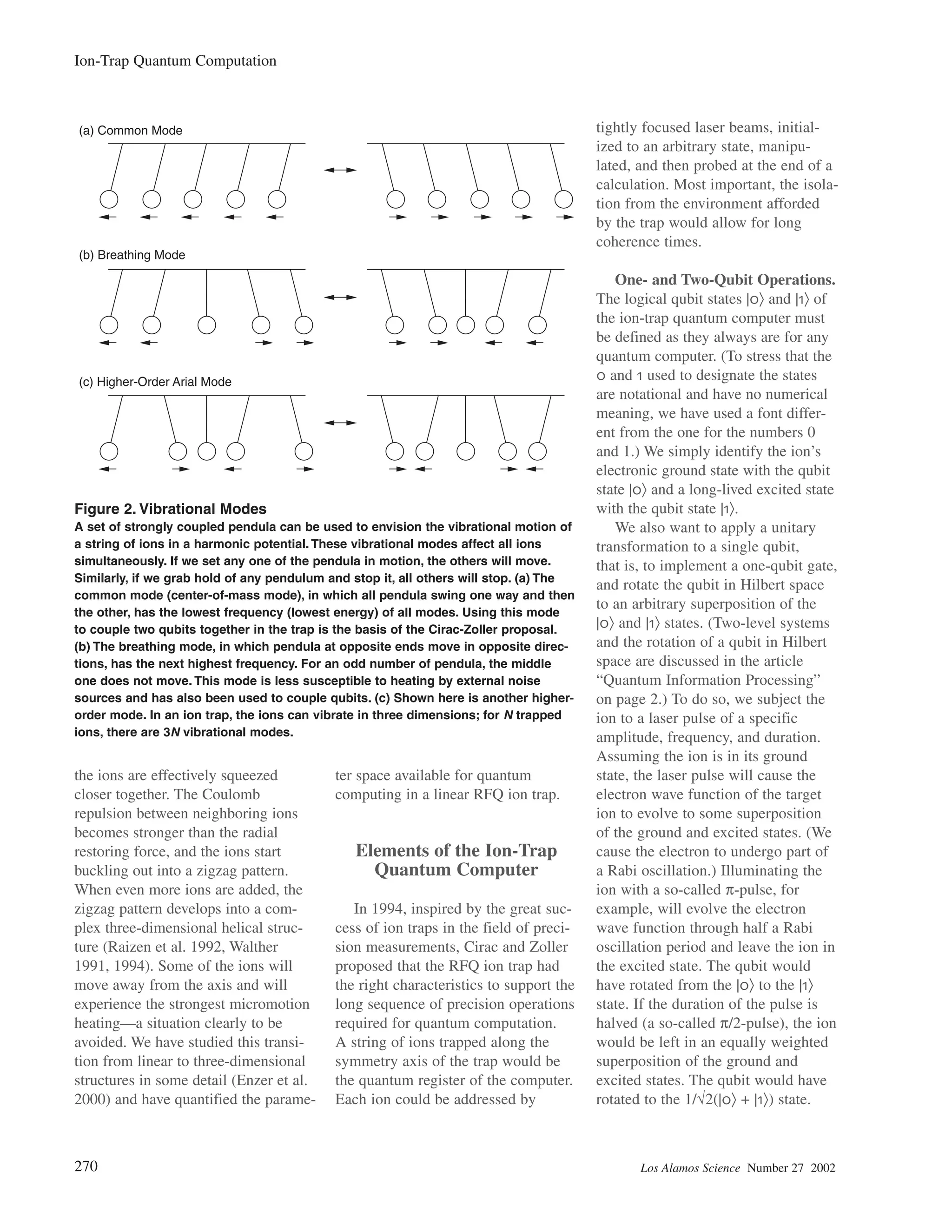 Ion trap quantum computation | PDF