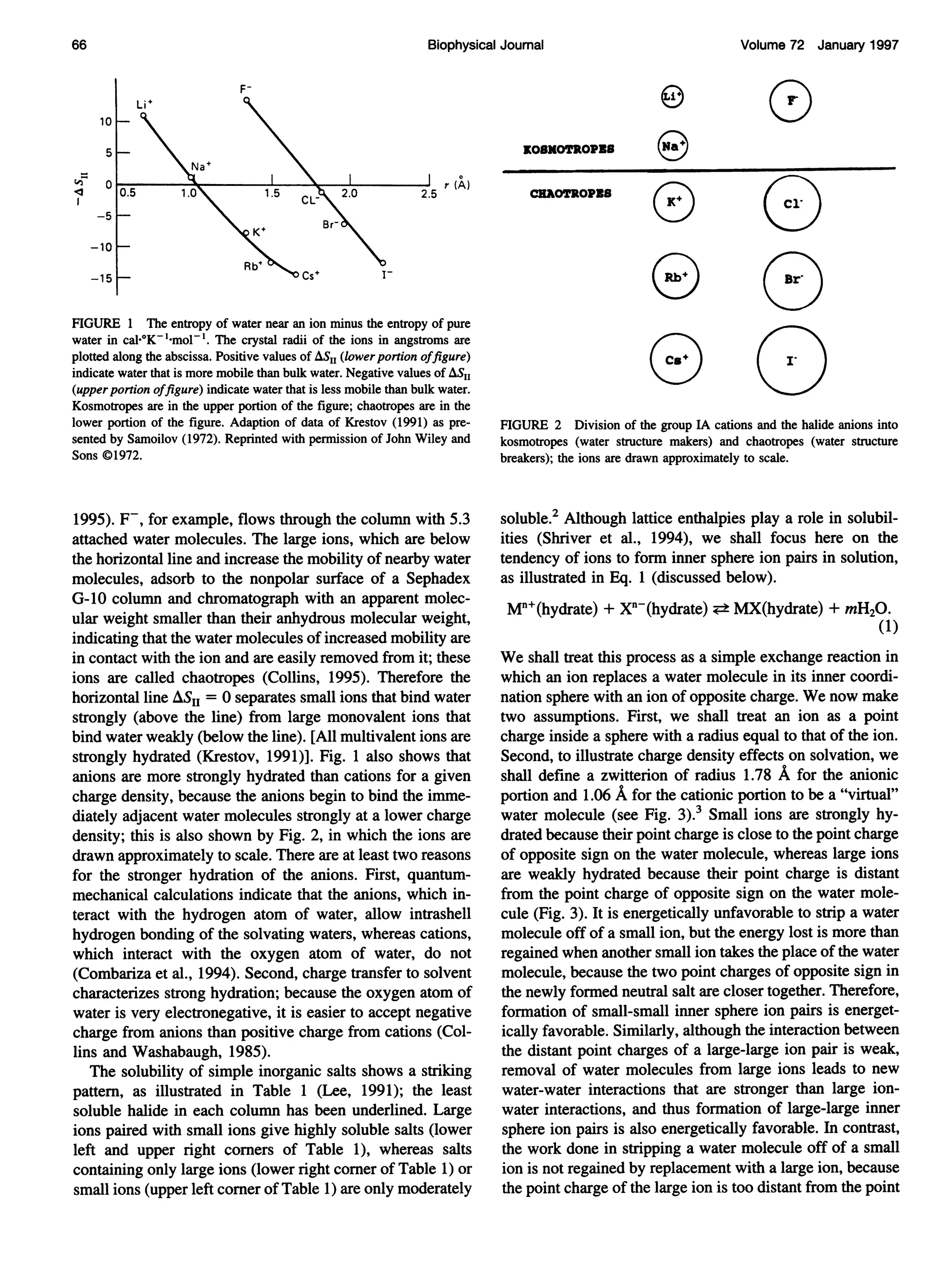 Ion water interaction biophysical journal | PDF