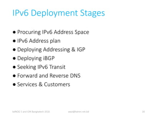 ION Bangladesh - IPv6 Deployment Status in Bangladesh | PDF | Internet ...