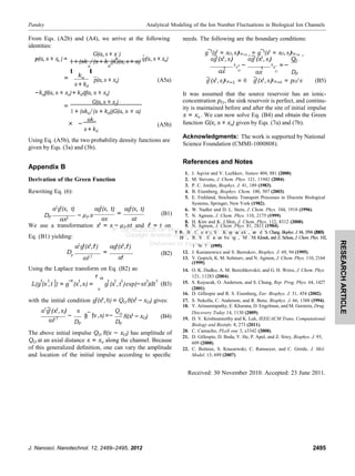 Ion Channel Fluctuations in Transmemembrane Proteins within Cell ...