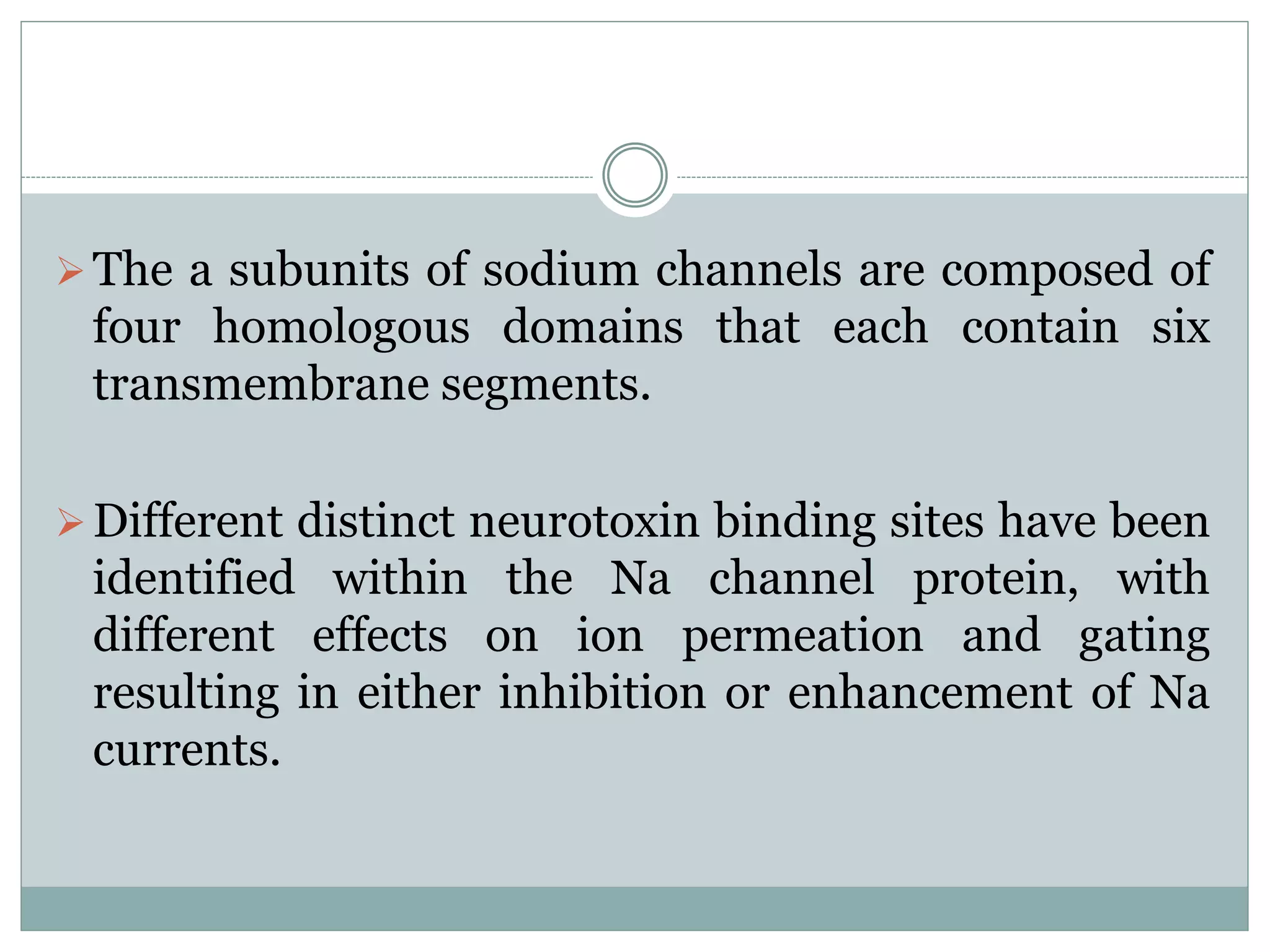 Ion channels, types and their importace in managment of diseases | PPTX