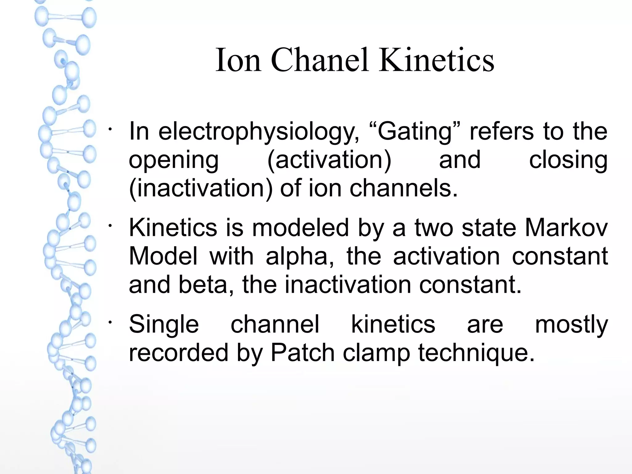 Ion channels | PPT | Chemistry | Science