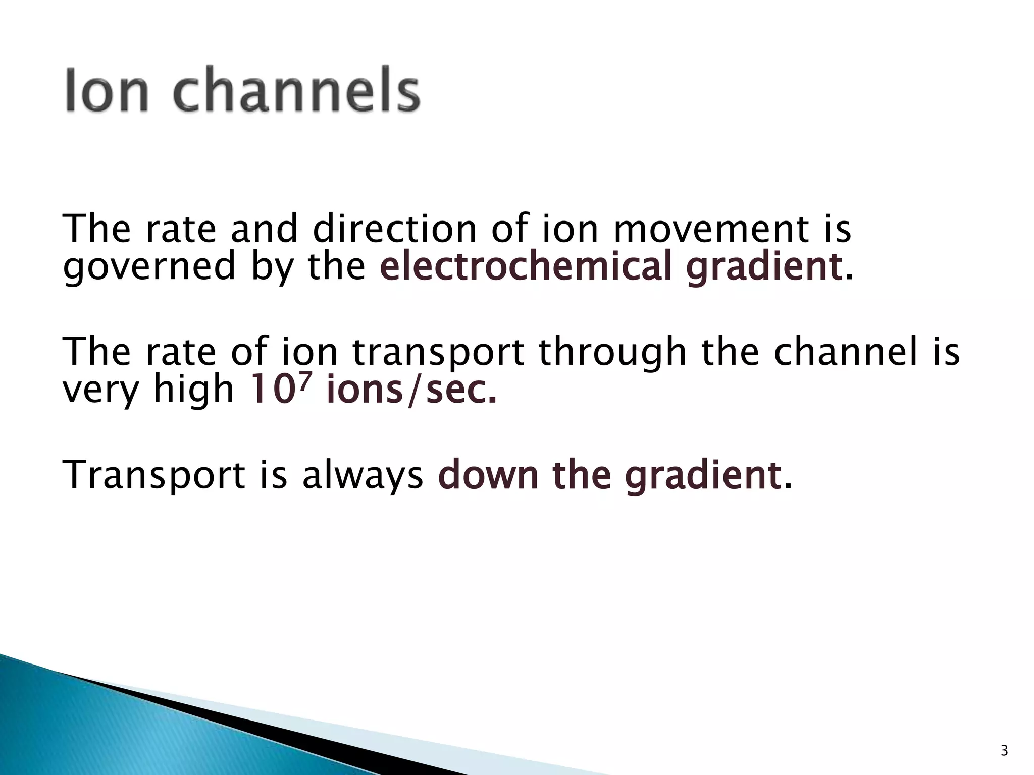 Ion channels | PPTX