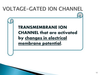 Ion channels | PPTX