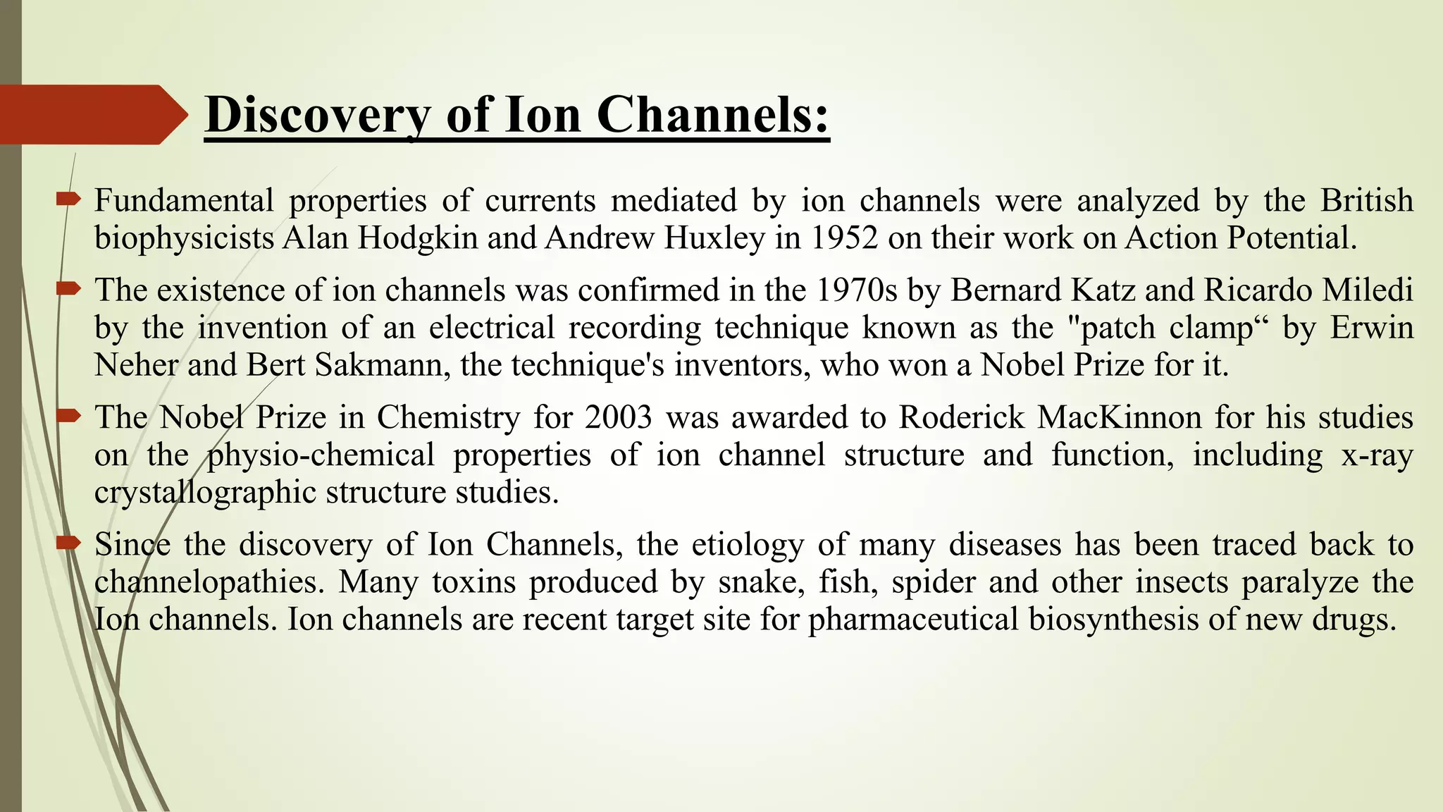 Ion channels | PPTX