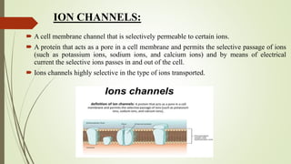Ion channels | PPTX
