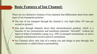 Ion channels | PPTX