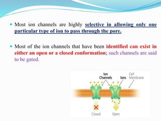 Ion channels | PPTX