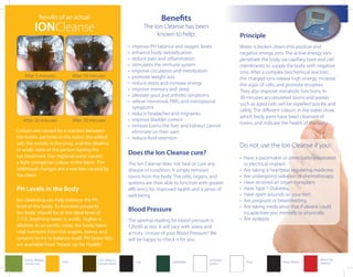 Ion Cleansing Brochure | PDF