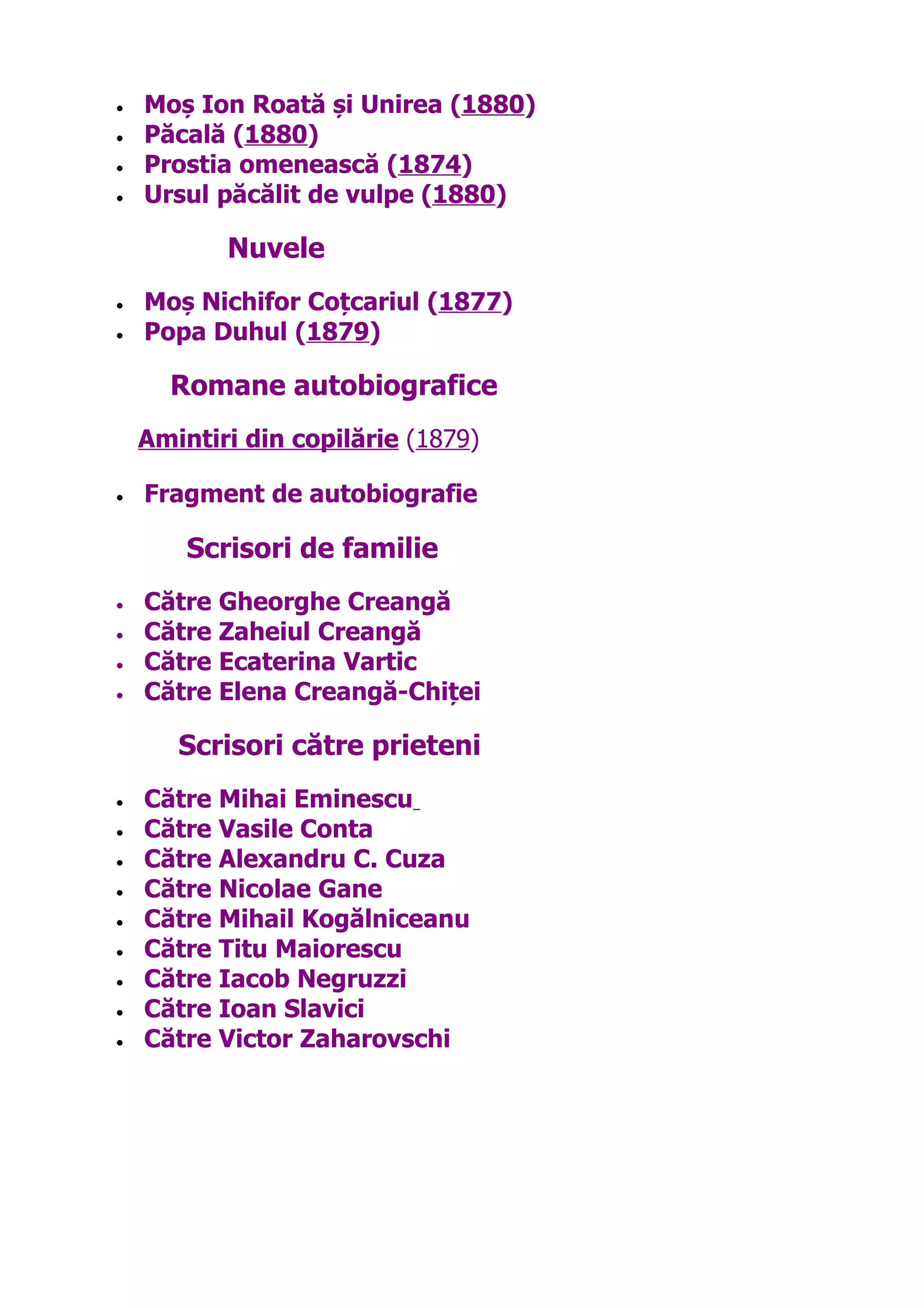 Ion creangă biografie | DOC