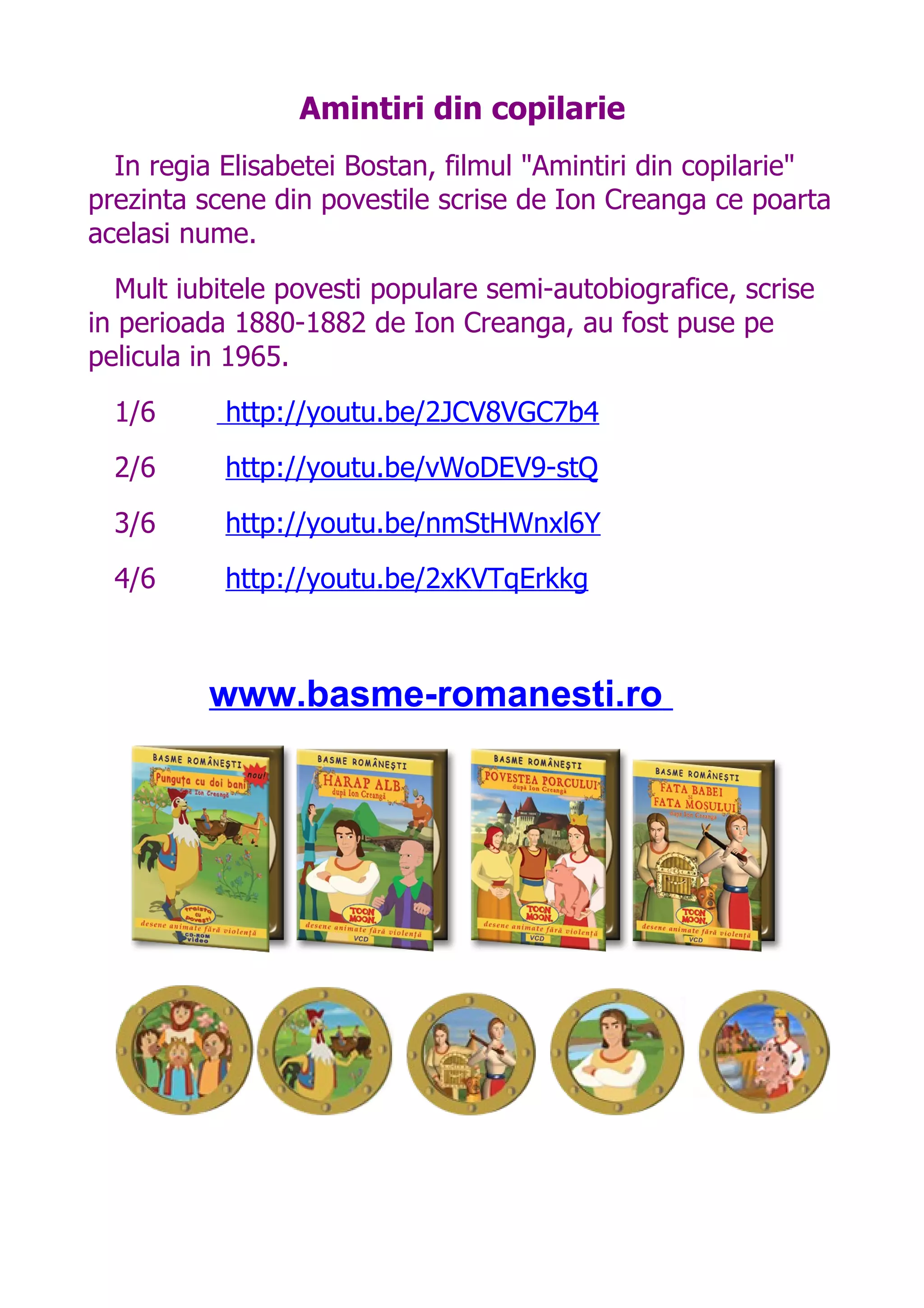 Ion creangă biografie | DOC