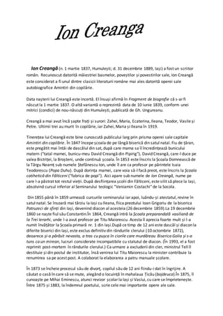 Ion creanga | DOCX