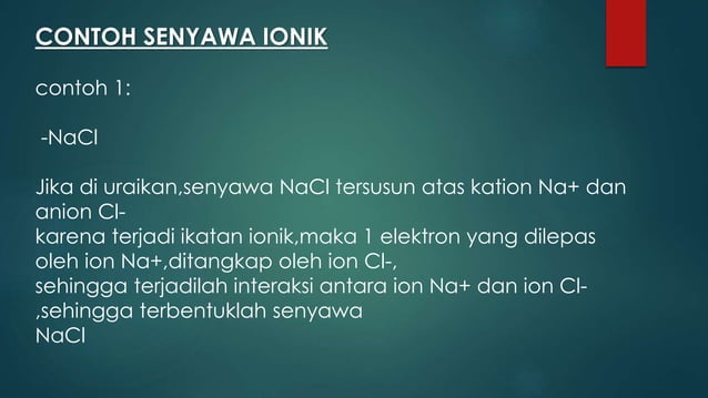 Ion dan ionik | PPTX