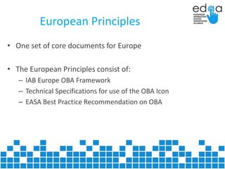 Delivering transparency, choice and control for European Citizens ...