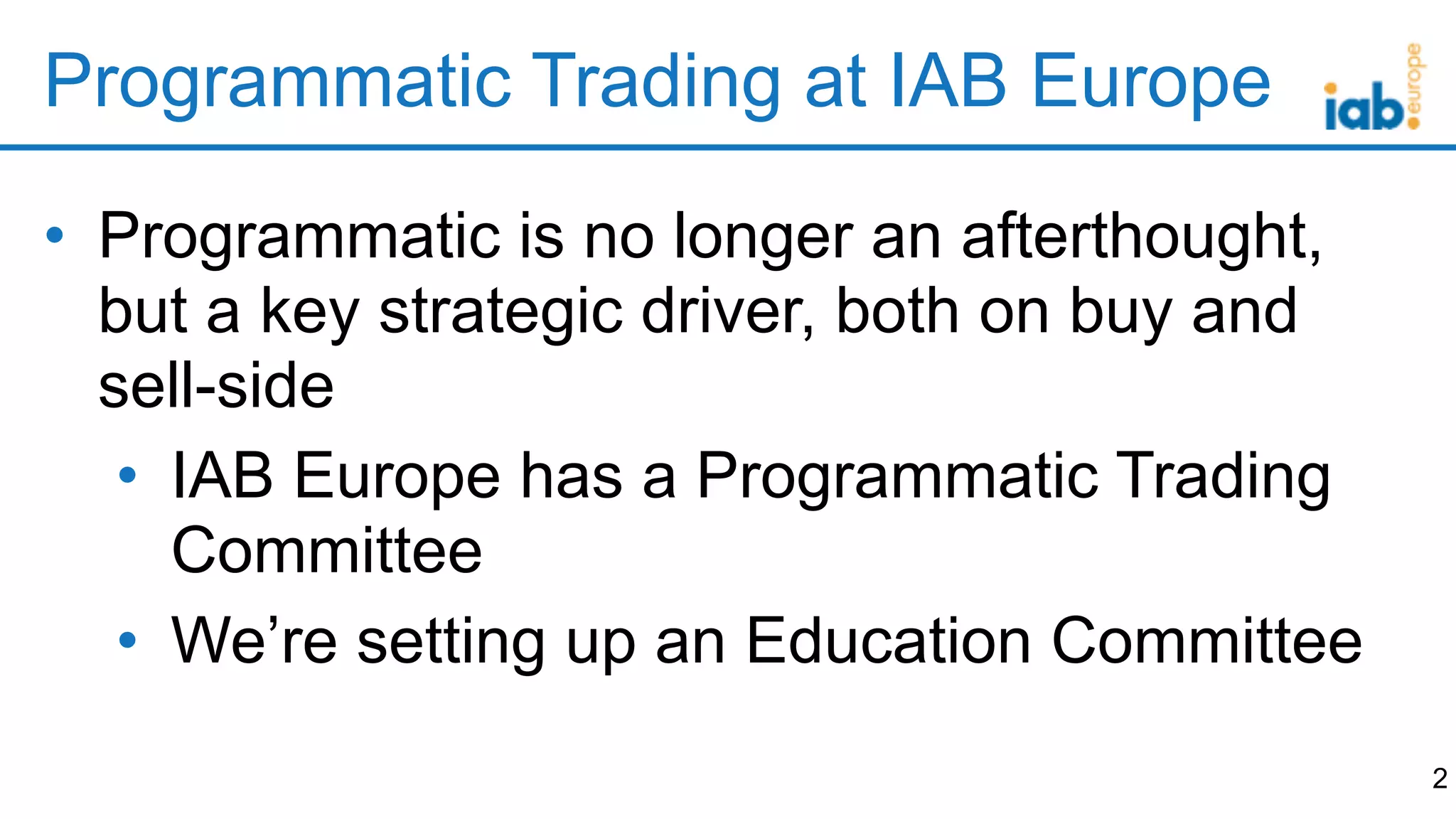 Programmatic - a high-level approach | PPT