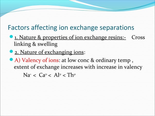 Ion exchange | PPT