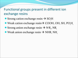 Ion exchange | PPT