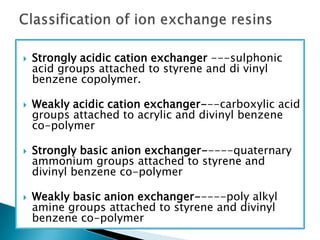 Ion exchange chromatography | PPTX
