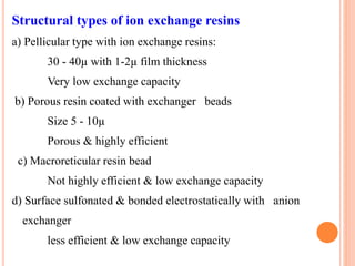 Ion exchange chromatography | PPTX