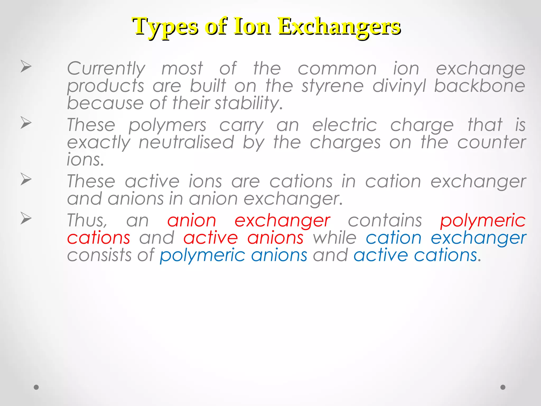 Ion exchange chromatography | PPT