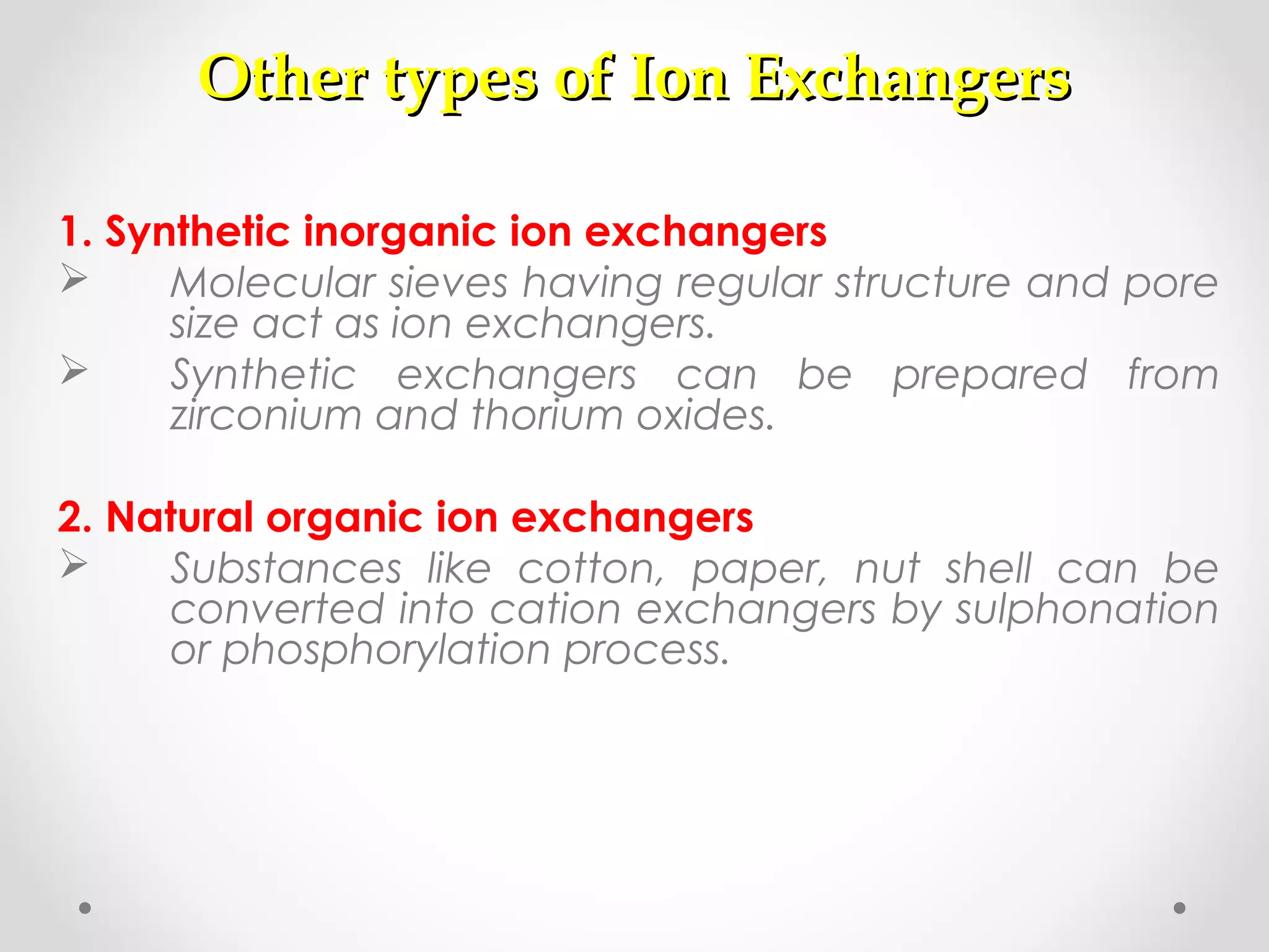 Ion exchange chromatography | PPT