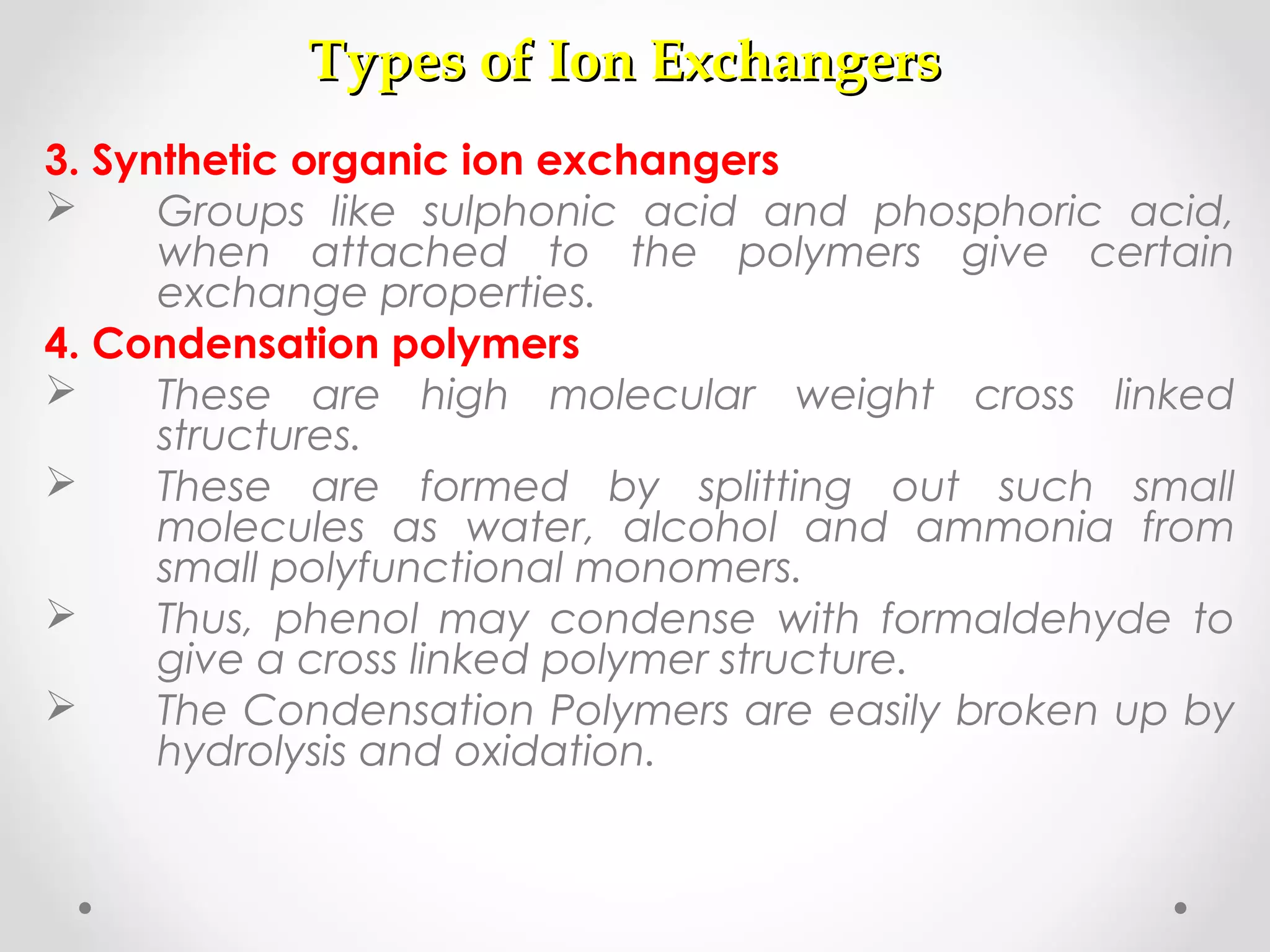 Ion exchange chromatography | PPT