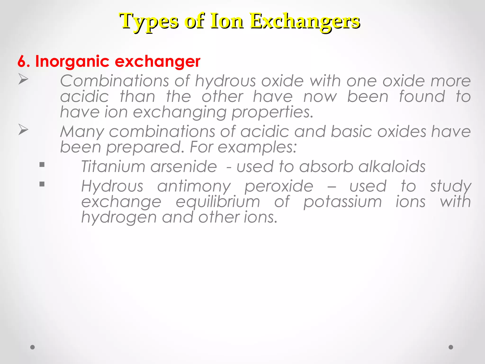 Ion exchange chromatography | PPT