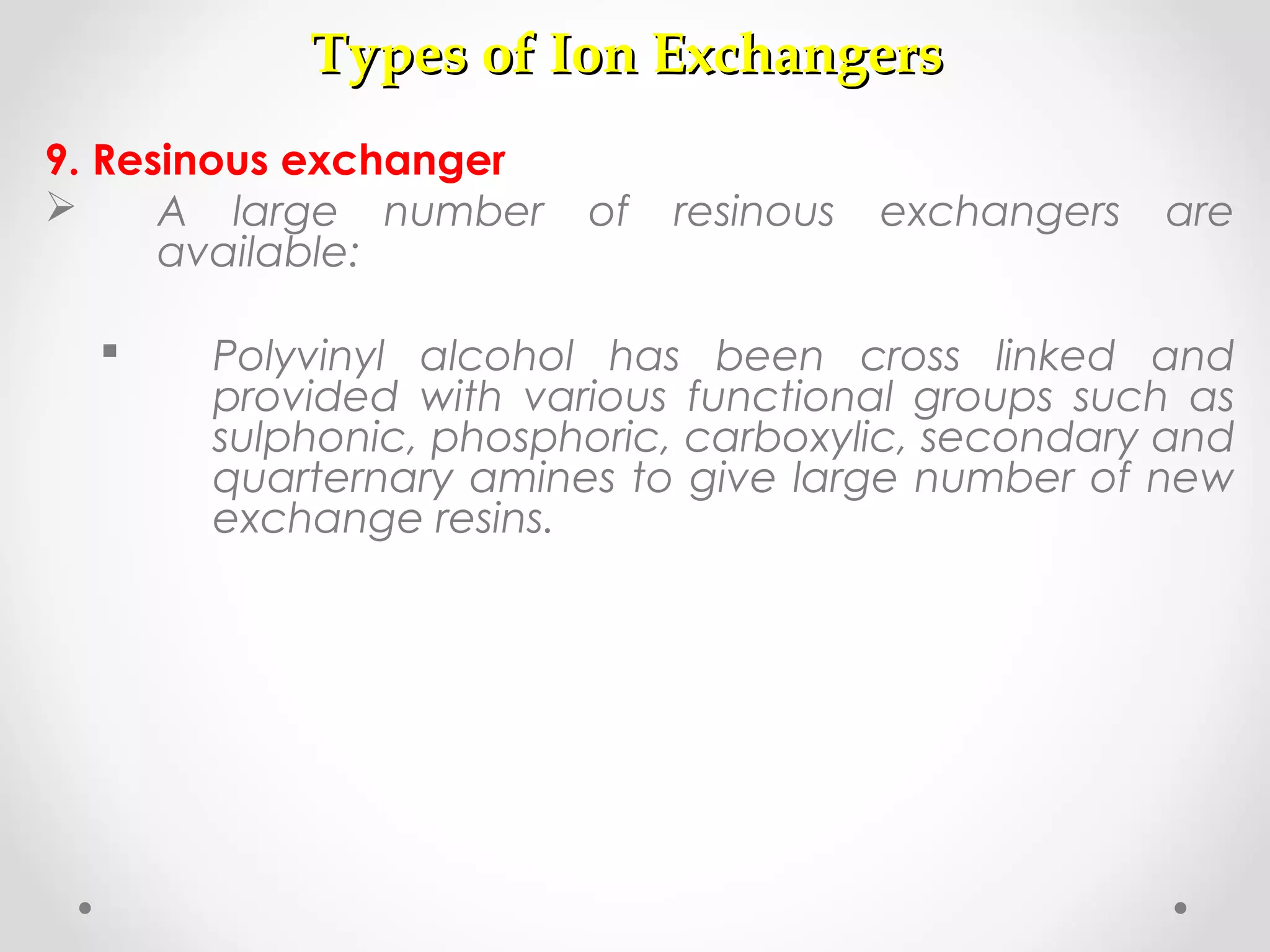 Ion exchange chromatography | PPT