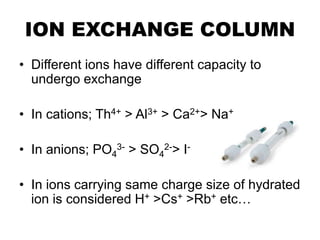 Ion exchange chromatography | PPT