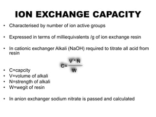 Ion exchange chromatography | PPT