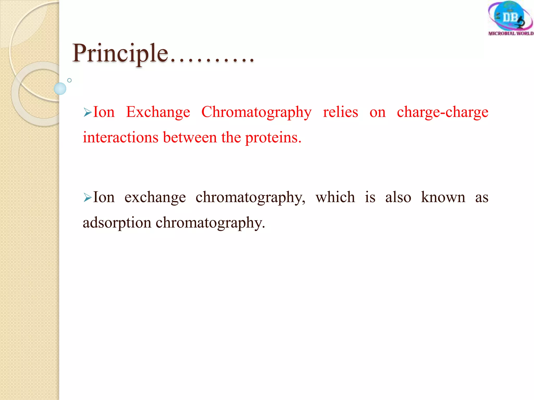Ion exchange chromatography | PPT