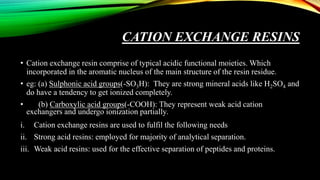 Ion exchange chromatography | PPTX