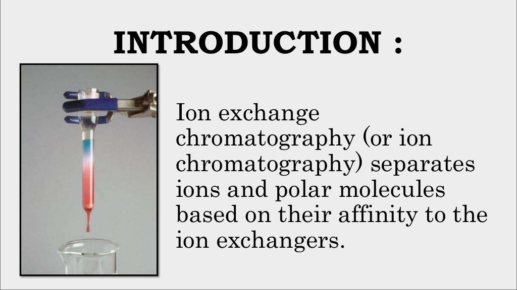 ION EXCHANGE CHROMATOGRAPHY .pptx