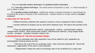 Ion exchange chromatography | PPTX