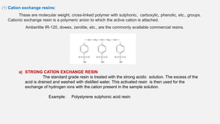 Ion exchange chromatography | PPTX