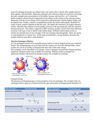 Ion exchange chromatography2 | PDF