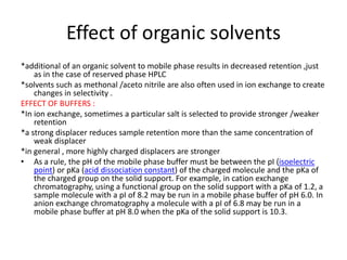 Ion exchange chromatography and gec | PPTX