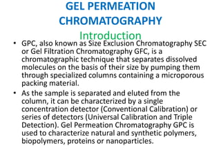 Ion exchange chromatography and gec | PPTX