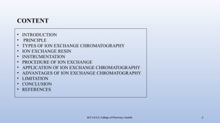 ION EXCHANGE CHROMATOGRAPHY NEW PPT (JA).pptx